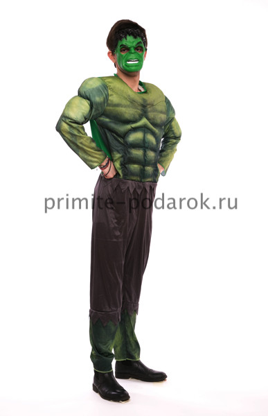 Костюм халка с мышцами детский Москва купить за 1 079,10 руб.